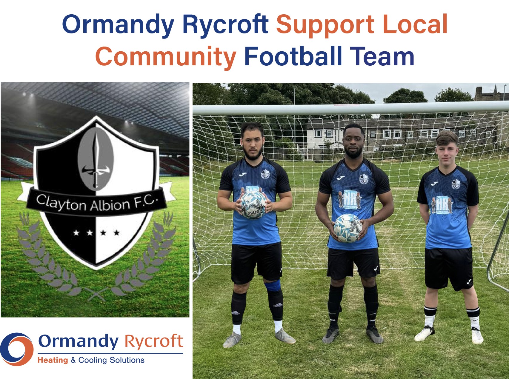 ORMANDY SPONSOR LOCAL COMMUNITY FOOTBALL TEAM | Ormandy Rycroft Engineering
